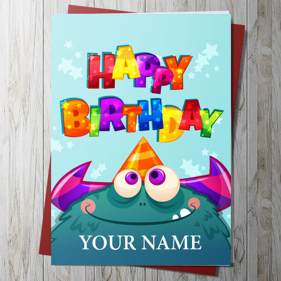 Monster Birthday Card | Personalised Birthday Cards Ireland