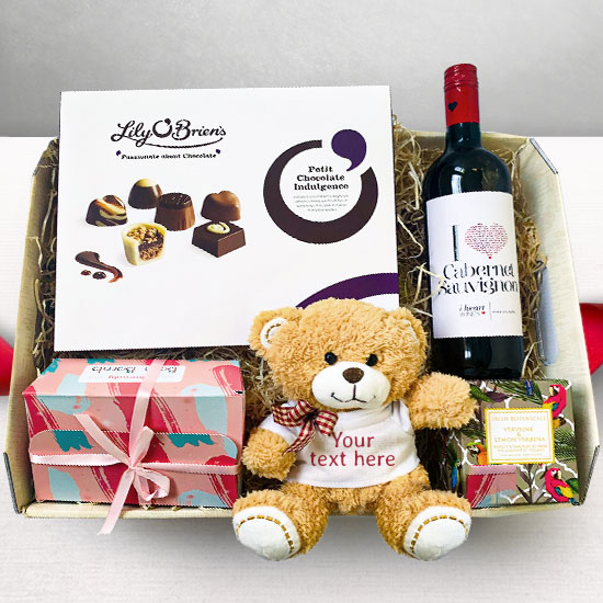 The Large Pamper Hamper with Personalised Teddy | Order Hampers