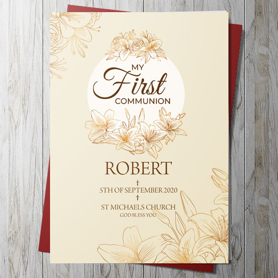 Communion Card 1 | Personalised Communion Card