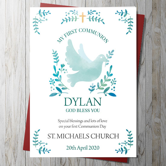 Communion Card 2 | Personalised Communion Card