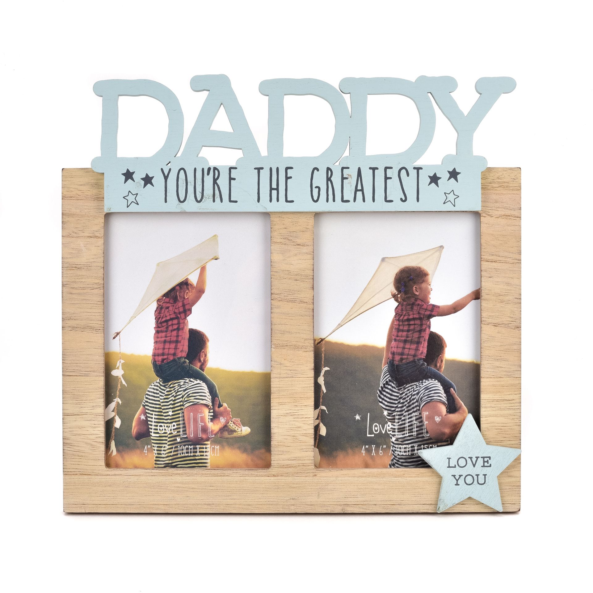 4x6 Daddy Double Photo Frame | Daddy Frame Gift Ideas